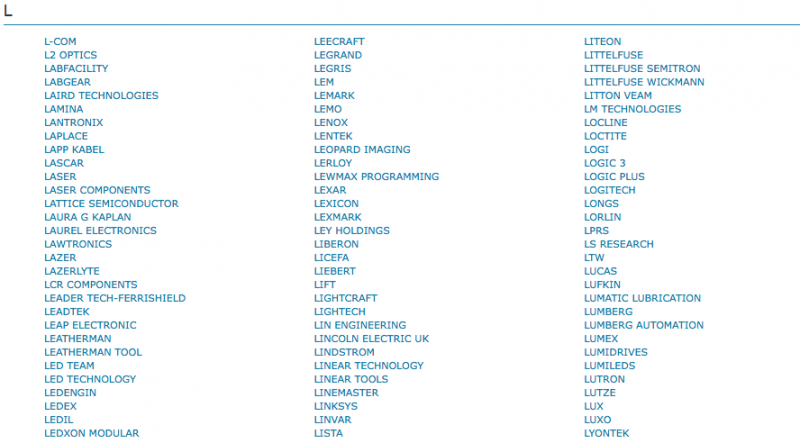 Brands we Carry – CNW Electronics Pte Ltd